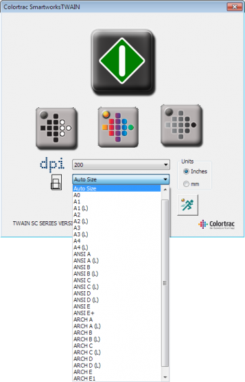 TWAIN Driver - Colortrac